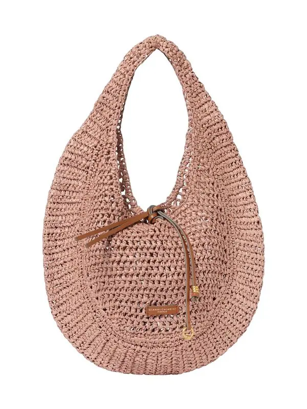 GIANNI CHIARINI Woven Shoulder Bag - Pink