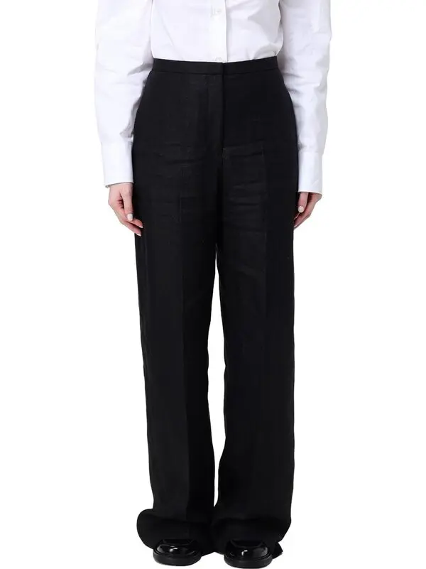 Agnona Tailored Wide Leg Trousers - Black