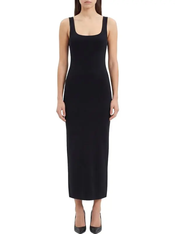 ENTIRE STUDIOS Viscose Midi Dress - Black