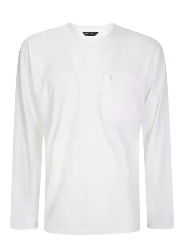 HIKING PATROL Long-sleeve T-shirt With Pocket - White