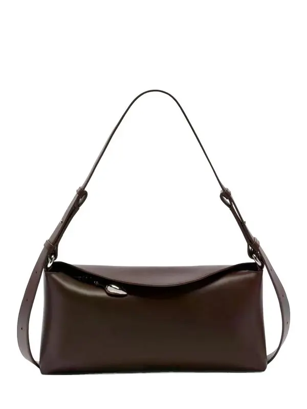Erdem Bloom Leather Shoulder Bag - Brown