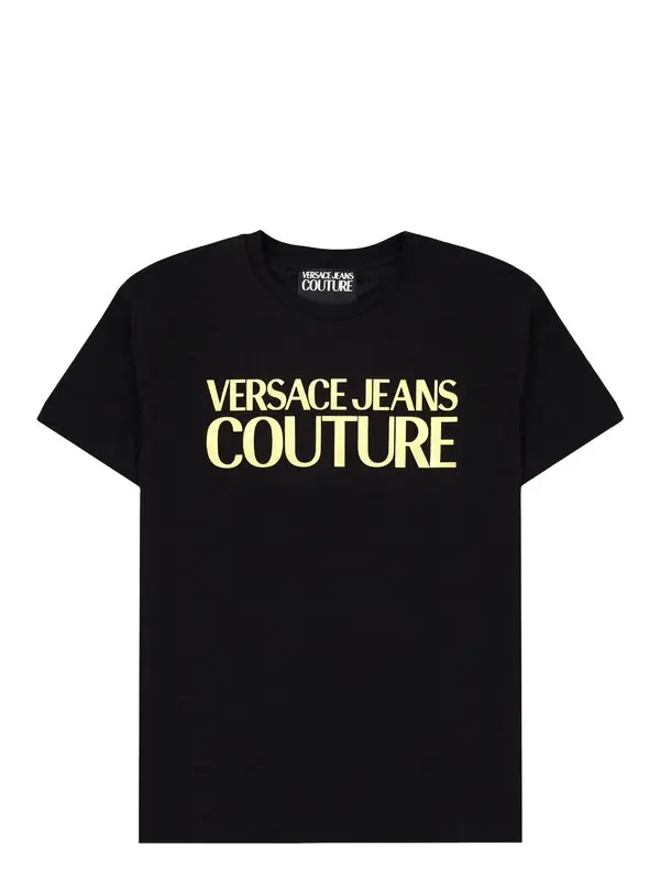 Versace T-shirt With Logo - Black
