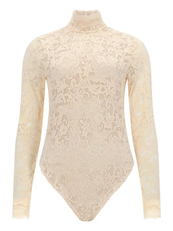 Zimmermann Lace Bodysuit - Ivory
