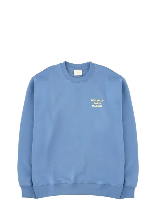 Drole De Monsieur Slogan Sweatshirt - Blue