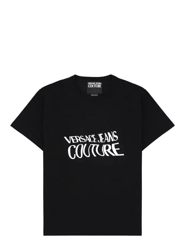 Versace T-shirt With Logo - Black