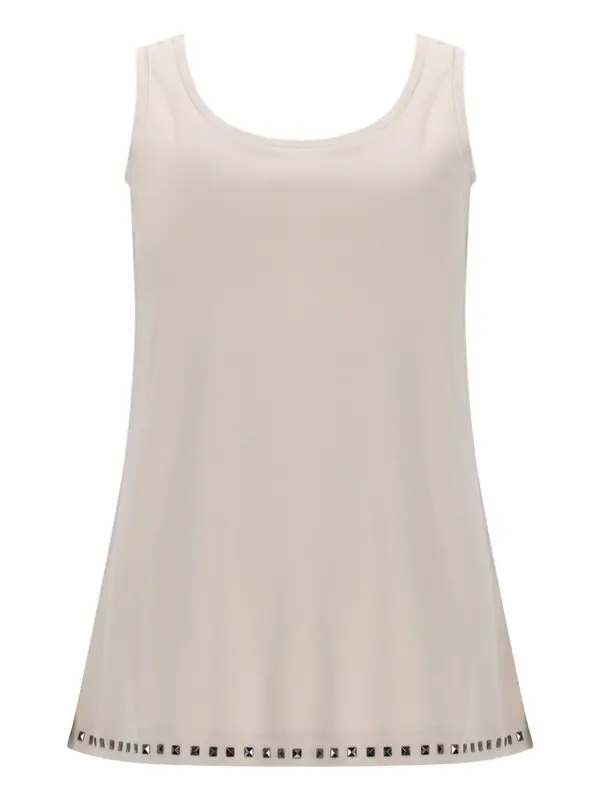 Max Mara Sleeveless Cotton Top - White