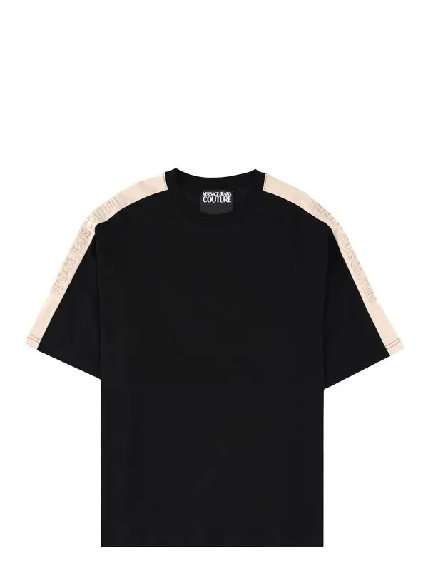 Versace T-shirt With Logo - Black