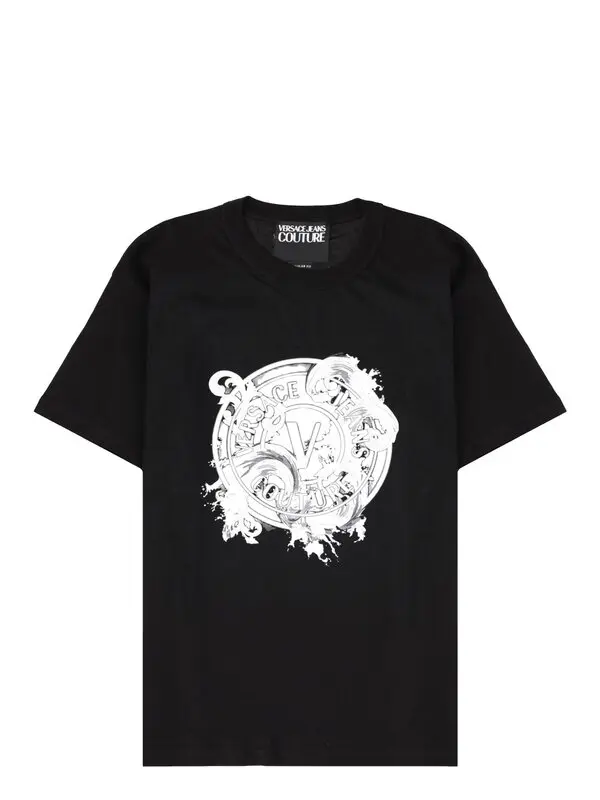 Versace T-shirt With Print - Black