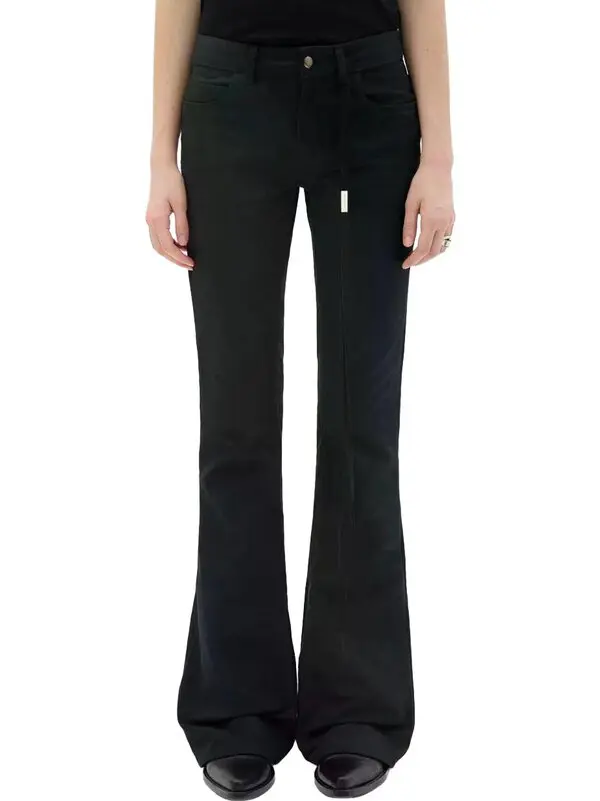 ANN DEMEULEMEESTER Xyla Slim-fit Bootcut Jeans - Black