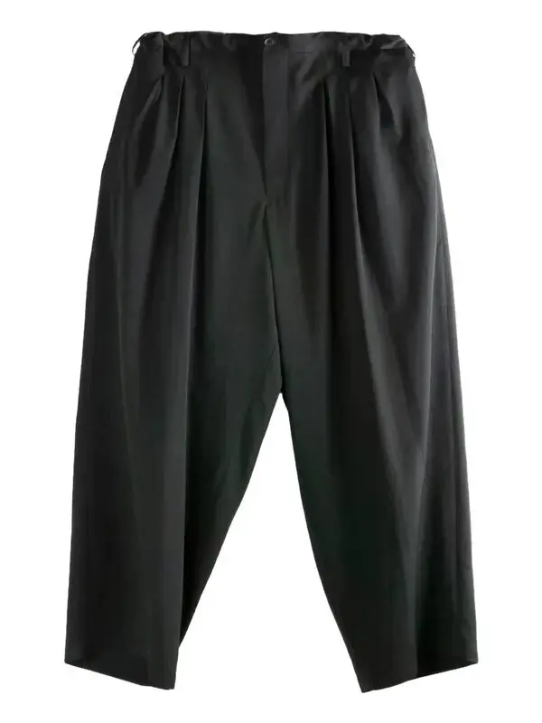 Yohji Yamamoto Pleated Trousers - Black