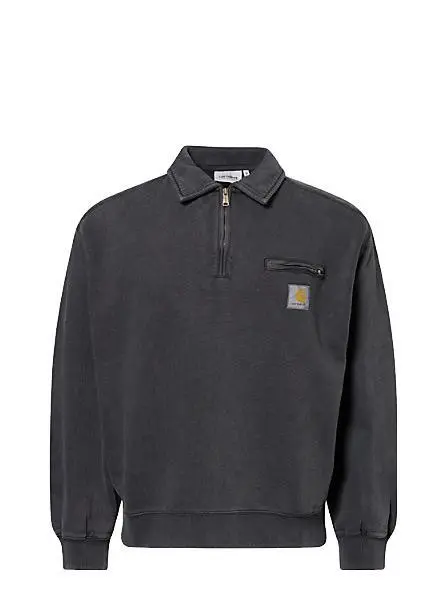 Carhartt Work In Progress Detroit Half-zip Sweatshirt - Black