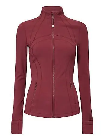 Lululemon Define Nulu High-neck Stretch-woven Jacket - Burgundy Bay