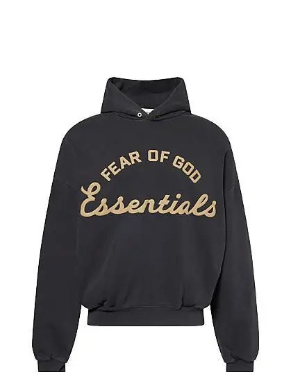 Fear Of God Training 90s Cotton-fleece Hoodie - Faded Black