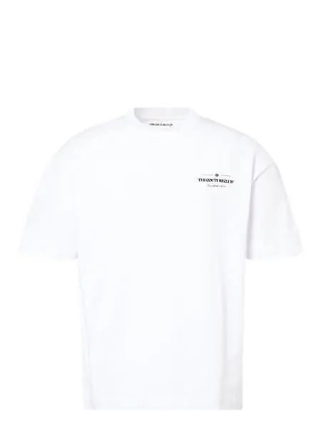 THE COUTURE CLUB Copyright Graphic Text-print Cotton T-shirt - White