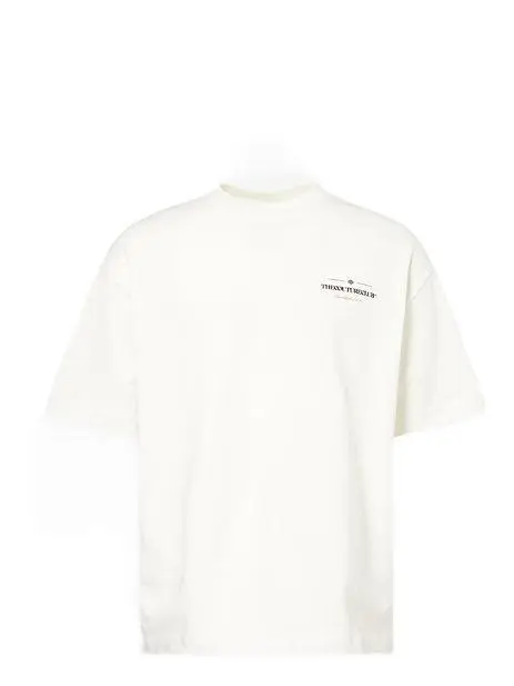 THE COUTURE CLUB Copyright Graphic Text-print Cotton T-shirt - Off White
