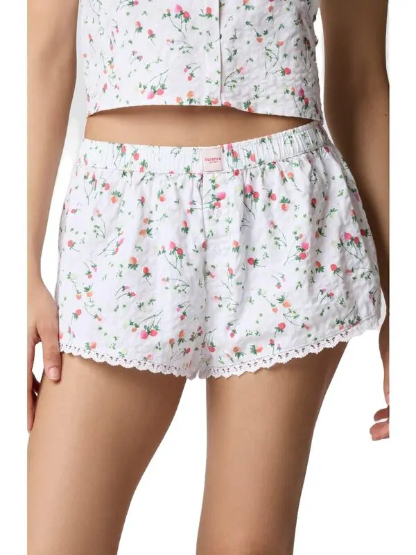 FLORENCE BY MILLS Stretch Cotton Boxer - Strawberry