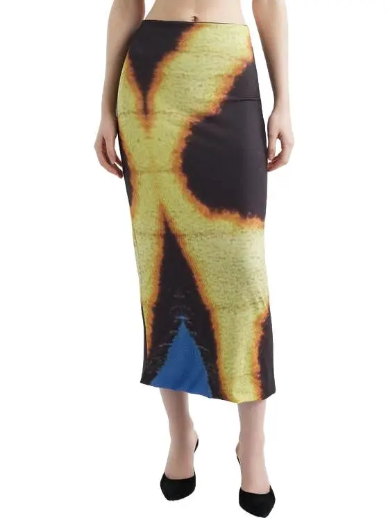 FENERS Printed Jersey Maxi Skirt - Night