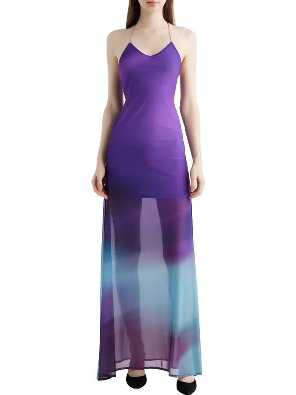 FENERS Balita Mesh Maxi Dress - Lilac