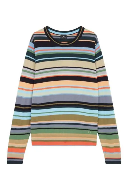 Paul Smith Stripe Merino Wool Sweater - Multi Coloured