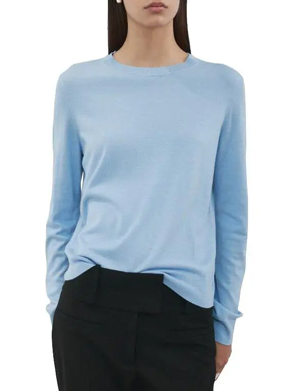 Mango Crewneck Sweater - Sky Blue
