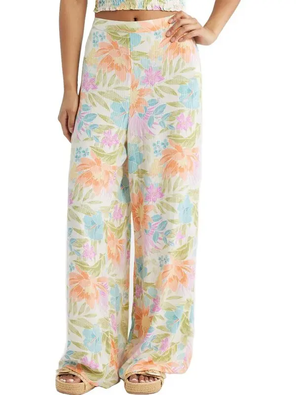 Rip Curl Catalina Island Wide Leg Pants - Orange Multi