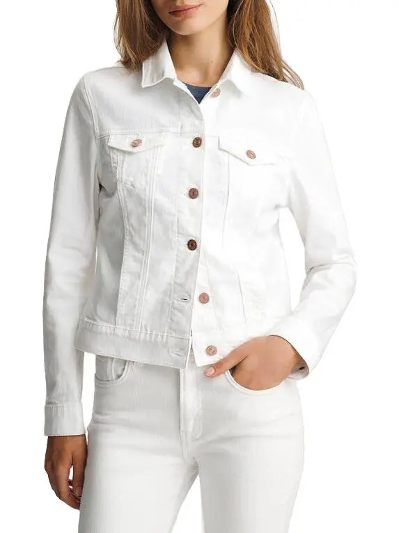 MAVI Samantha Denim Jacket - White Flex Blue