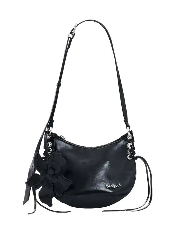 Desigual Faux Leather Shoulder Bag - Black