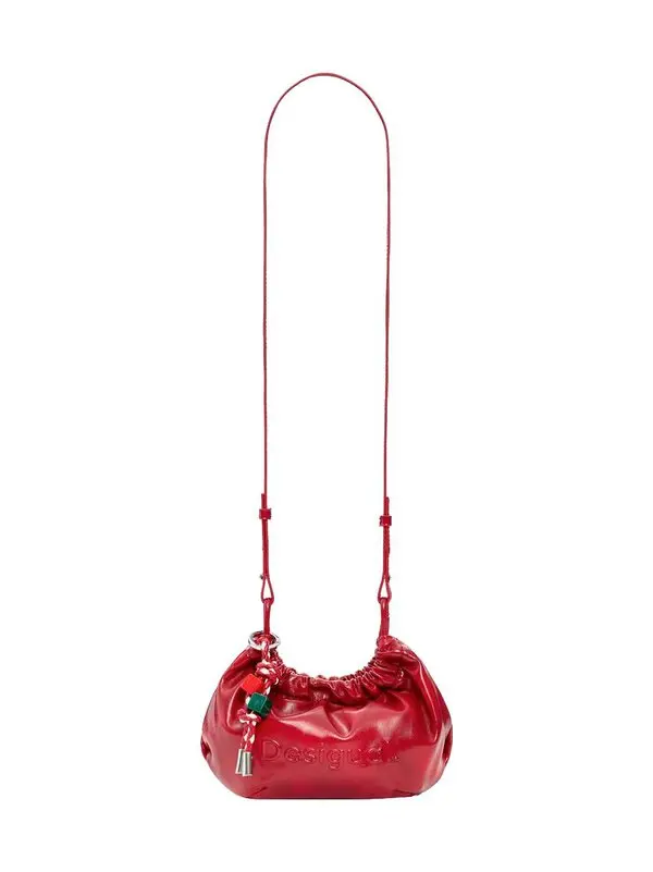Desigual Faux Leather Crossbody Wallet - Red