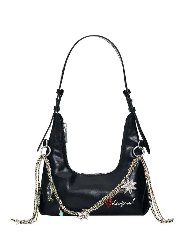 Desigual Mini Charm Bag - Black
