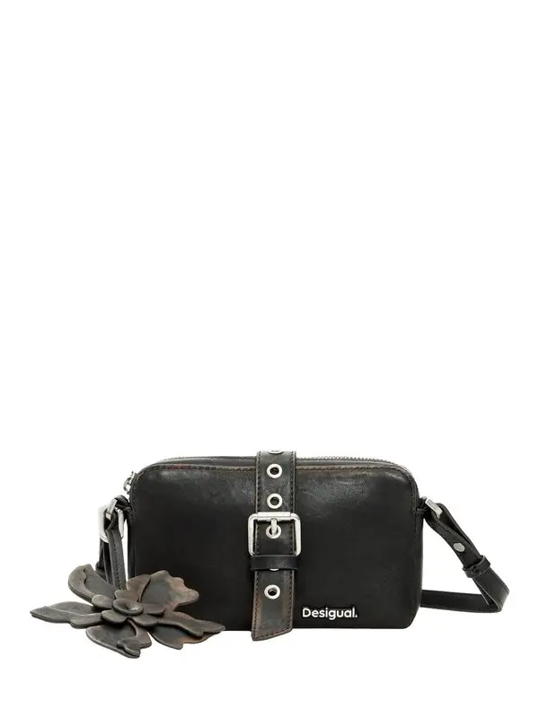 Desigual Faux Leather Crossbody Bag - Dark Brown