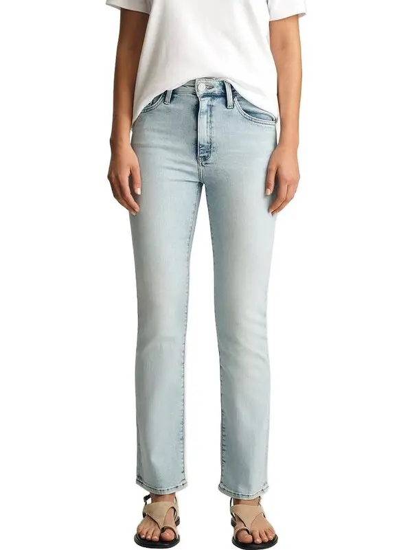 MAVI Kendra High-waist Straight-leg Jeans - Ice Brushed Tribeca