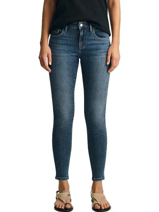 MAVI Adriana Mid-rise Skinny Jeans - Mid Brushed Supersoft