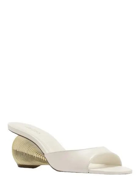 AREZZO Leona Wedge Slide Sandal - Crema White