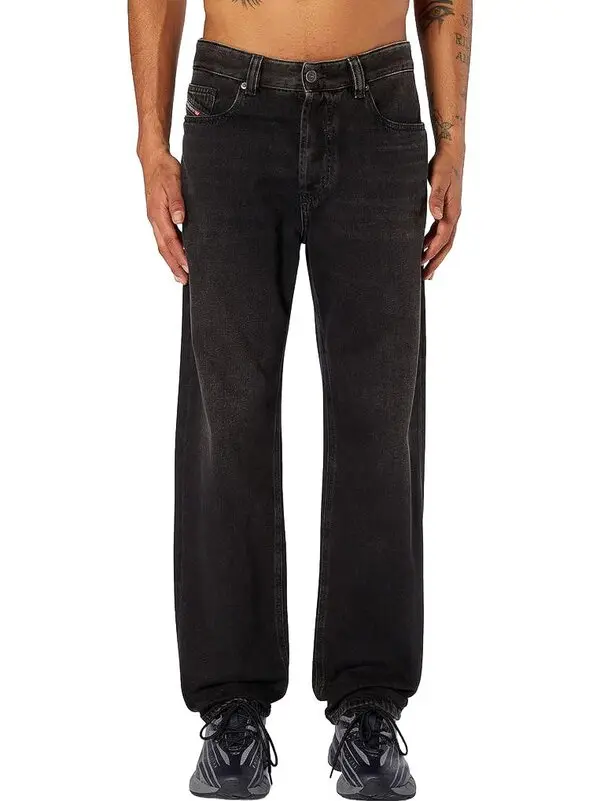 DIESEL® D-macs Tapered Leg Jeans - Black/denim