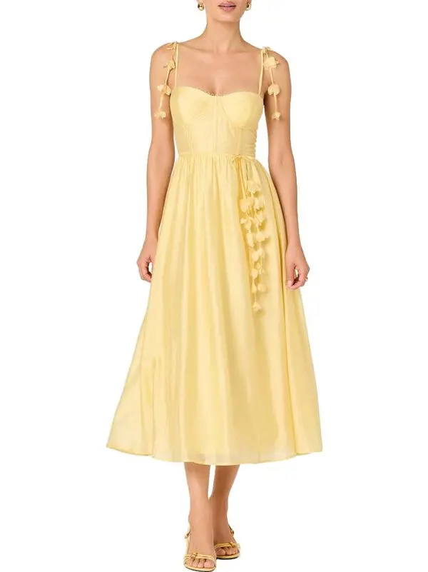 Astr The Label Halcyon A-line Dress - Yellow