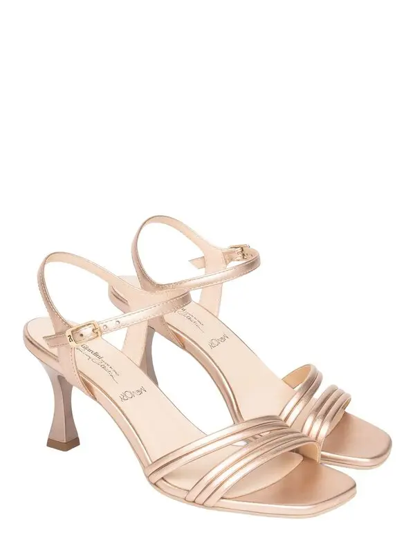 NEROGIARDINI Ankle Strap Sandal - Gold