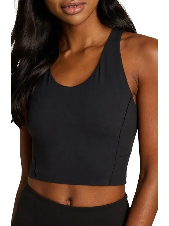 RHONE Revive Scoop Longline Bra - Pure Black