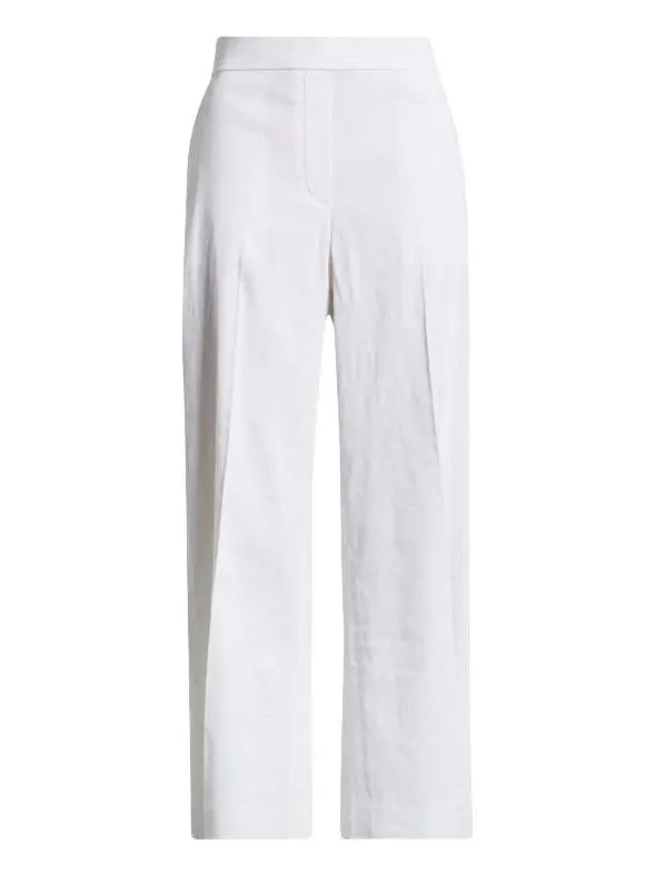 Theory Classic Mid-rise Wide-leg Pants - White