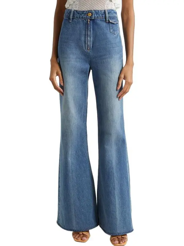 Ulla Johnson Odelia Flare Jeans - Danube