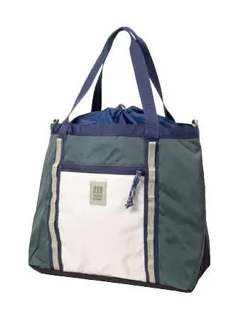TOPO DESIGNS Mountain Utility Tote - Forest/bone White