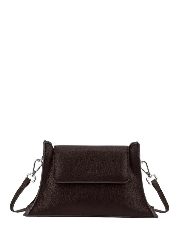 BEHNO Mini Winnie Pebble Leather Crossbody Bag - Cacao