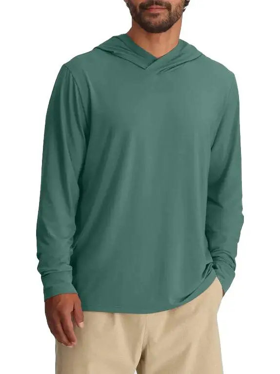 FREE FLY Elevate Lightweight Performance Hoodie - Sea Pine