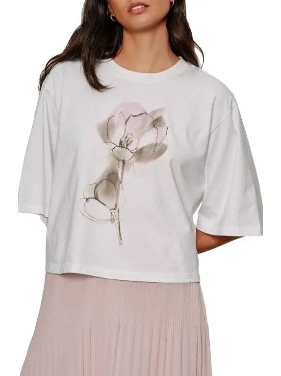 Sanctuary Belle Graphic T-shirt - Wildline Blooms White