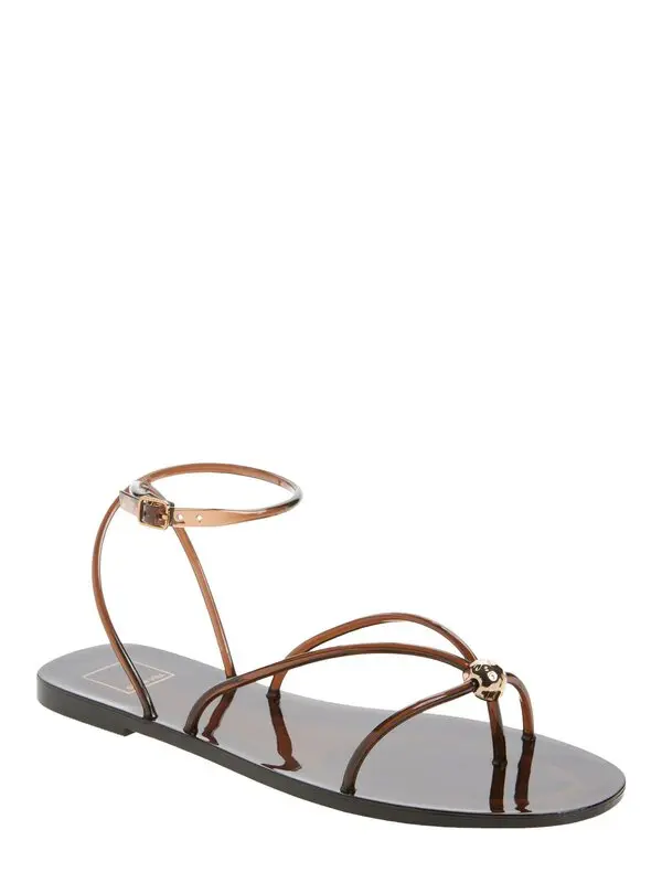 Dolce Vita Kenley Ankle Strap Jelly Sandal - Chocolate Jelly