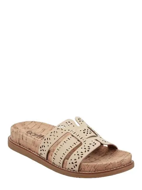 Earth Fairren Slide Sandal - Light Natural