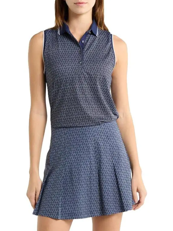 Greyson G-thing Scarlett Sleeveless Polo - Maltese Blue