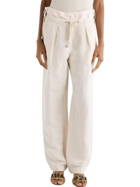 Isabel Marant Sharon Straight Leg Pants - Ecru