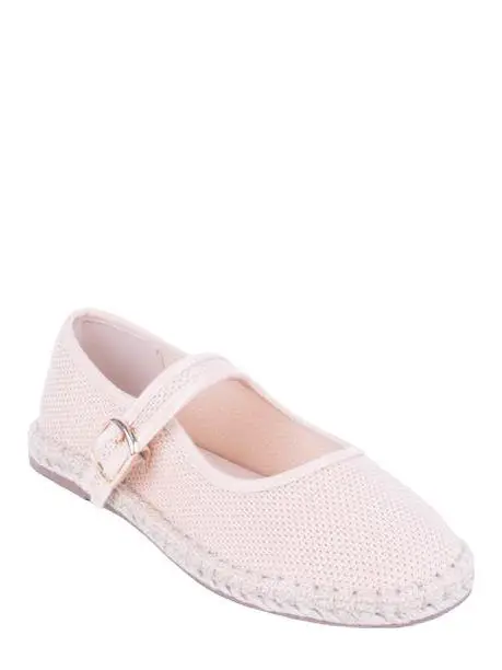 Tahari Willow Espadrille Mary Jane Flat - Natural