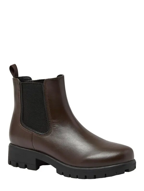 LANDS' END Classic Leather Chelsea Boots - Black Leather