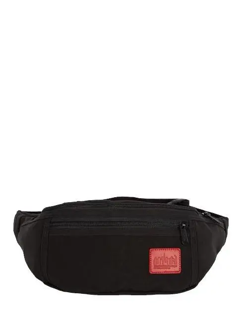 MANHATTAN PORTAGE Waxed Nylon Alleycat Belt Bag - Black